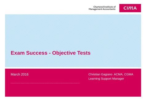 Pdf Exam Success Objective Tests Dokumentips