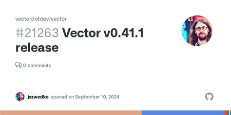 Vector V0411 Release · Issue 21263 · Vectordotdevvector · Github