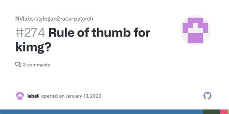 Rule Of Thumb For Kimg Issue 274 NVlabs Stylegan2 Ada Pytorch