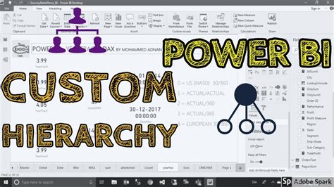 how to create custom hierarchy in power bi taik18 8 11 power bi youtube