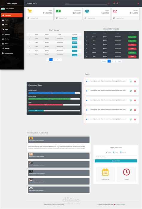 Dashboard مستقل