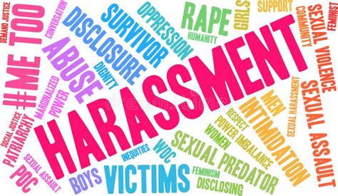 Harassment Word Cloud Stock Illustration Illustration Of Feminism
