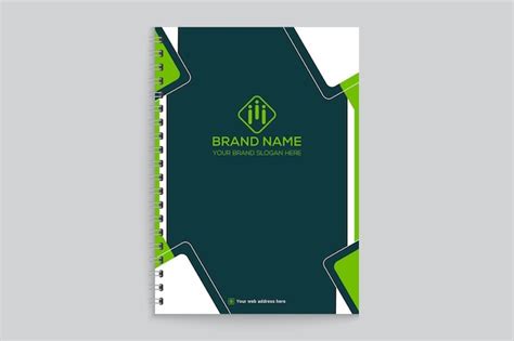Premium Vector Editable Notebook Cover Template