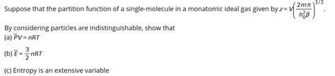 solved suppose that the partition function of a