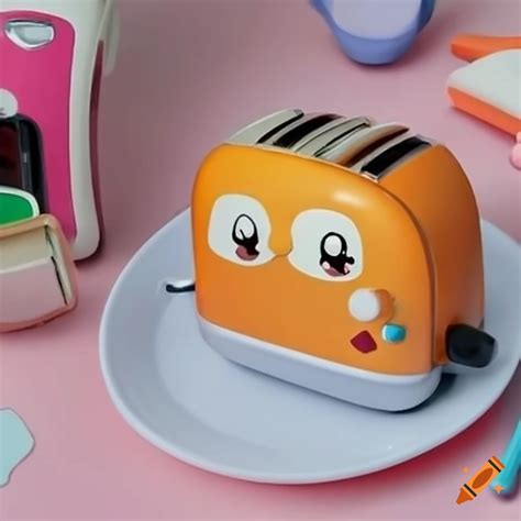Cute Toaster With Anime Character Design On Craiyon