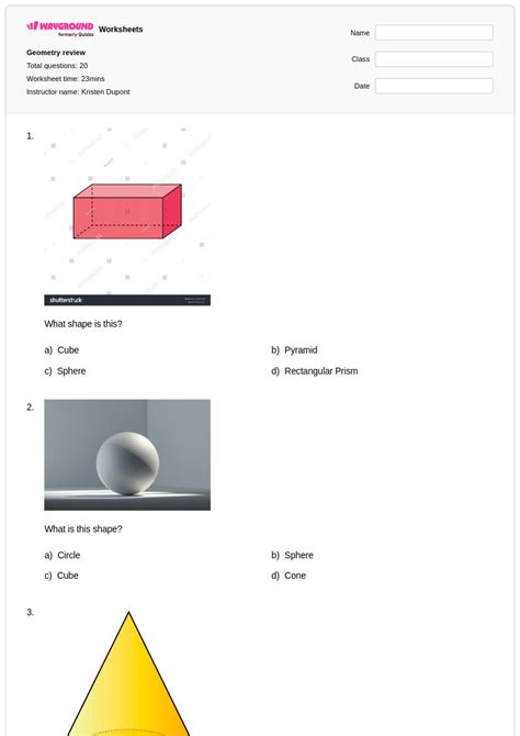 50 Geometry Worksheets For Class 2 On Wayground Free And Printable