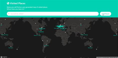 Lets Build Full Stack Visited Places App — Nodejs Api Mongodb And