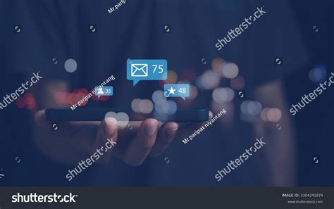 Message Popup From Mobile Over Royalty Free Licensable Stock Photos Shutterstock