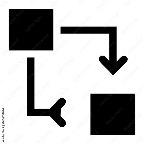 Flowchart Diagram Icon For Process Flow And Workflow Automation Design And User Interface