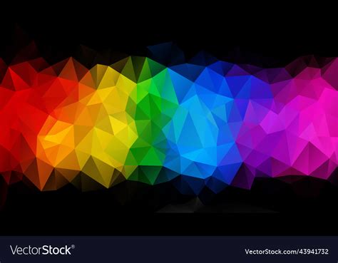 Abstract Irregular Polygon Triangle Low Poly Vector Image