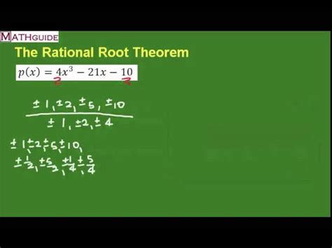 Rational Root Theorem Proof