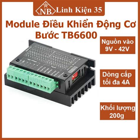 Module Mạch điều Khiển động Cơ Bước Tb6600 4a 9v 42vdc Shopee Việt Nam