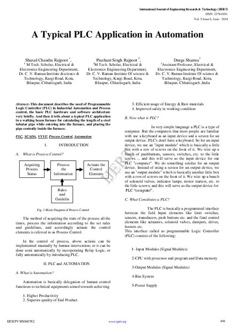 Pdf A Typical Plc Application In Automation Pdf A Typical Plc Application In Automation