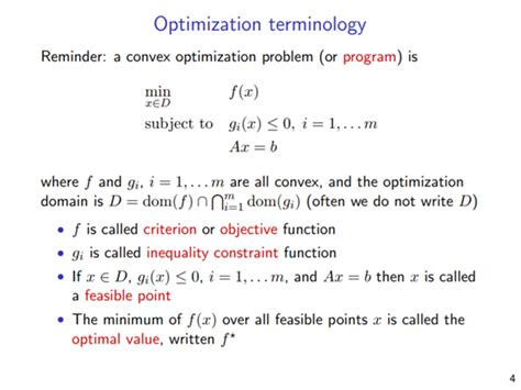 《convex optimization》notes 3— convexity ii optimization basics by 一個
