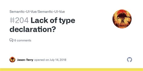 Lack Of Type Declaration · Issue 204 · Semantic Ui Vuesemantic Ui