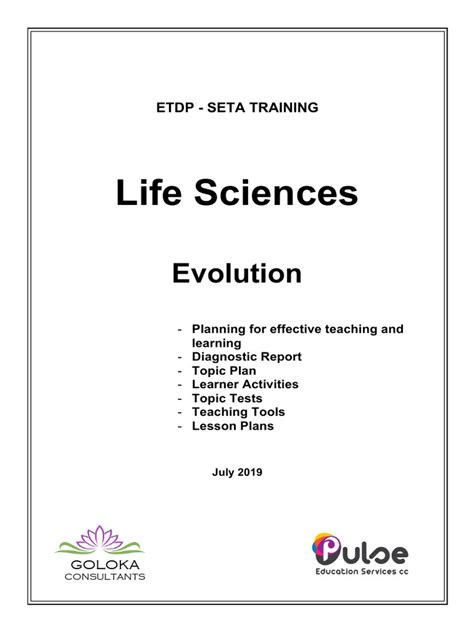 Evolution Supplementary Manual Pdf Evolution Natural Selection