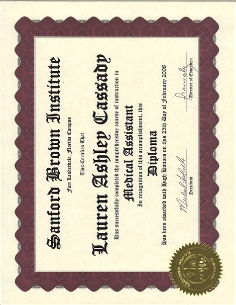 Medical Assistant Diploma Pdf