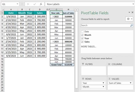 pivot table group by month in excel examples how to use