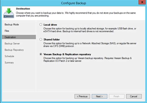 Veeam Endpoint Backup With Veeam Repository