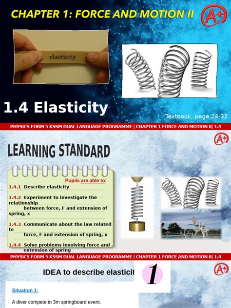 1 4 Elasticity Pdf Force Elasticity Physics