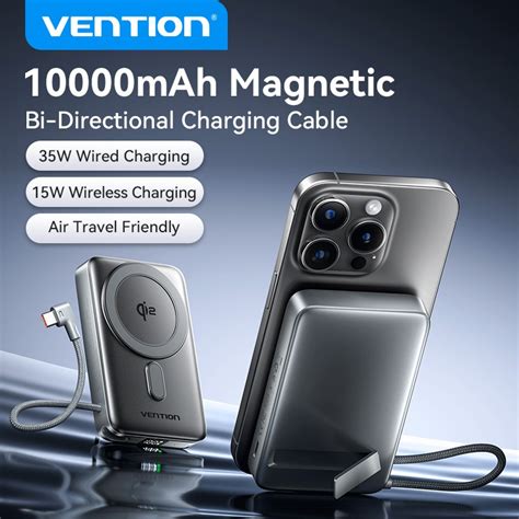 Vention Qi2 10000mah 35w Powerbank Magnetic Wireless Power Bank Fast