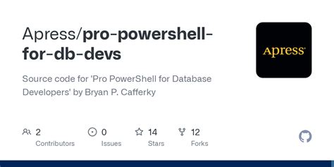 github apress pro powershell for db devs source code for pro powershell for database