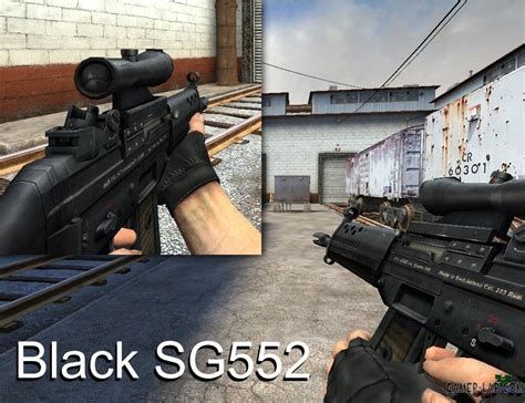 Black Sg552 Sg552 Counter Strike Source Weapon Models Source Warehouse Hl2