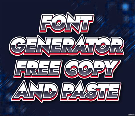 Font Generator Free Copy And Paste Text Effect and Logo Design Font