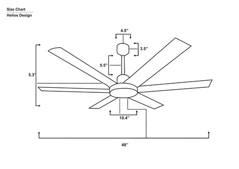 Helios 6 Blade Ceiling Fan Premium Modern Design