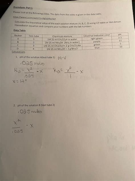 Calculate The Theoretical Value Of The Each Soluti