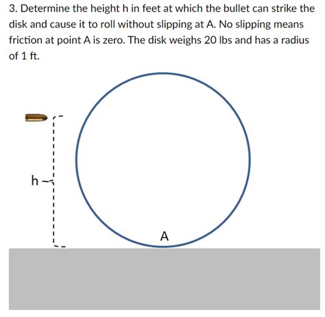Solved Show Me The Steps To Solve Determine The Height H In Chegg Com