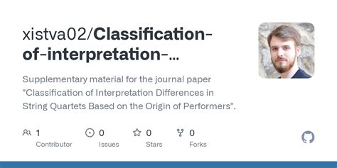 Github Xistva02classification Of Interpretation Differences