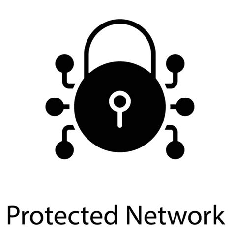 Icon Circle Having Wires Lock Sign Depicting Network Security Stock Vector By ©prosymbols 216590732
