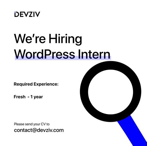 devziv on linkedin hiringalert wordpress wordpressdeveloper devziv