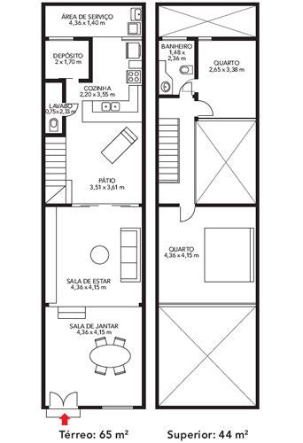 Planos De Casas De Dos Pisos Gratis Con Medidas En Metros