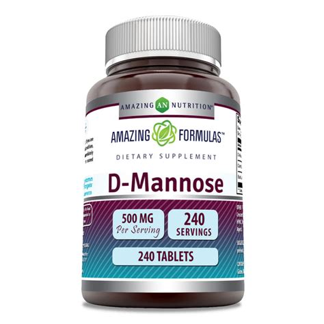 Amazing Formulas D Mannose 500 Mg 240 Tablets Amazing Nutrition