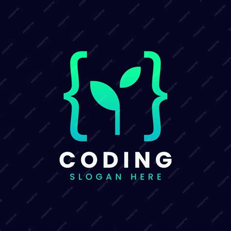 premium vector creative abstract modern programming coding logo