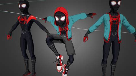 Spider Man Miles Morales Full Rigged Buy Royalty Free 3d Model By