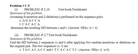 Solved PROBLEM D Problem P Text Book Statement Chegg