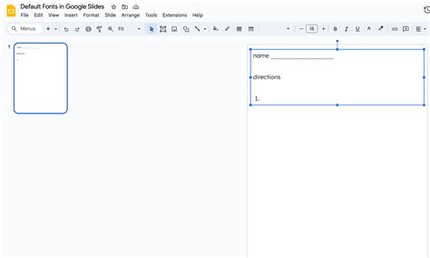 Set A Default Font In Google Slides An Easy Workaround
