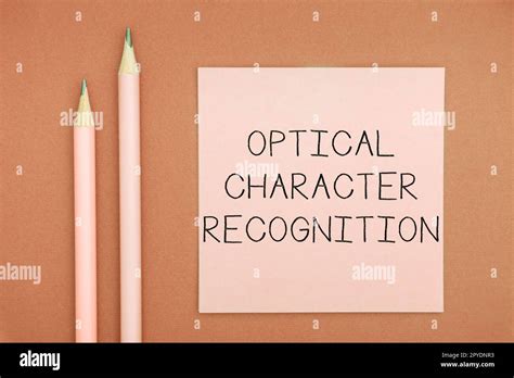 Text Caption Presenting Optical Character Recognition Business Idea The Identification Of