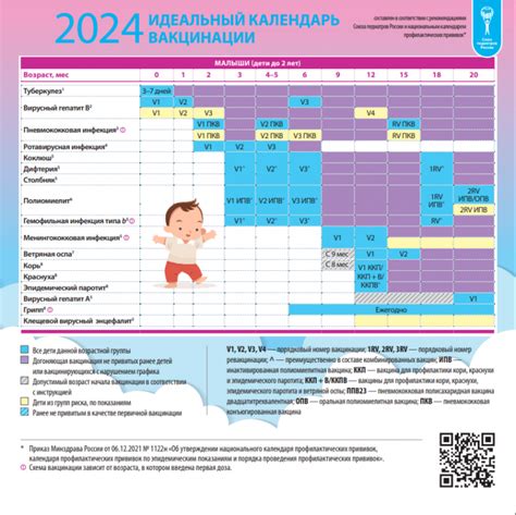Календарь 2024 Идеальный календарь вакцинации