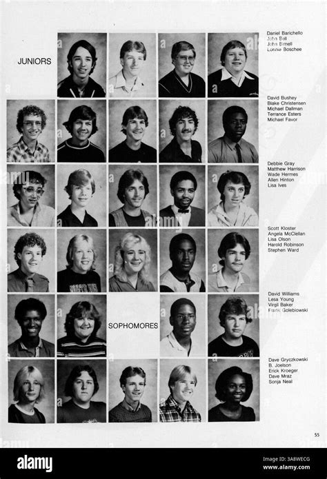 The North High 1983 Yearbook Documents The Activities Clubs Athletic