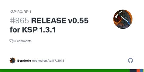 release v0 55 for ksp 1 3 1 · issue 865 · ksp ro rp 1 · github