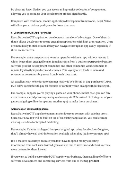 Ppt Advantages And Disadvantages Of Ott React Native App Development