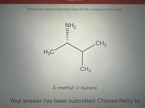 Answered: Question Provide the correct systematic… | bartleby