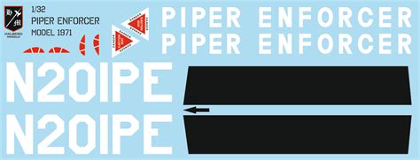 Piper Enforcer Model 1971 Conversion Set Revell Kit P 51d 15na Late Halberd Models
