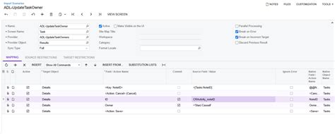 Updating Task Owner Using An Import Scenario Community
