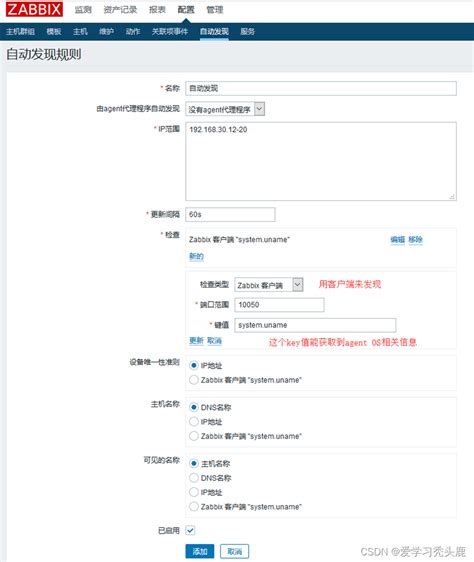 配置zabbix——自动发现并监控 zabbix自动发现监控项 csdn博客