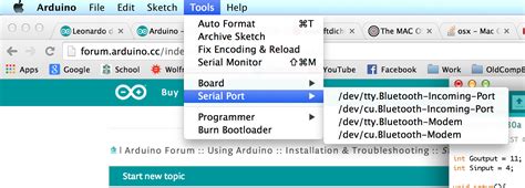 Osx 109 Leonardo Serial Port Not Showing Ide 1x Arduino Forum